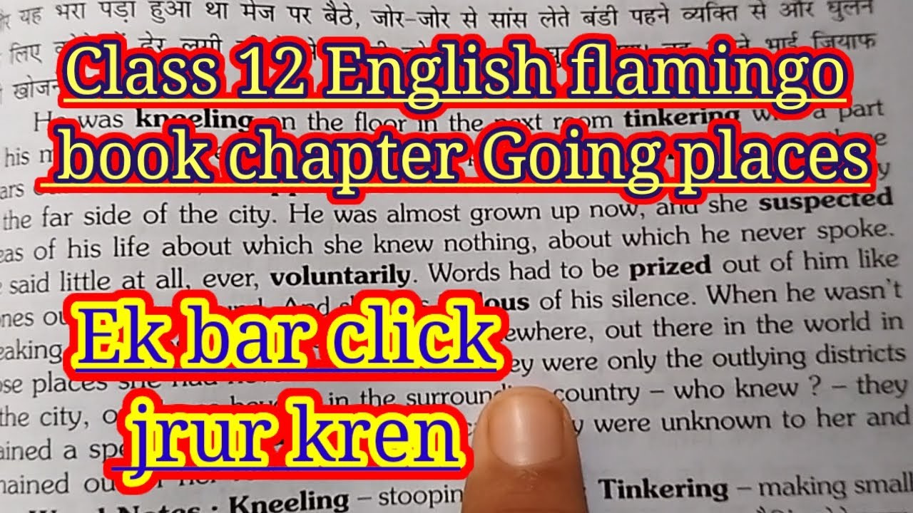 Class 12 English Flamingo Book Chapter Going Places NCERT DSSSB class-12-english-flamingo-book-chapter-going-places-ncert-dsssb