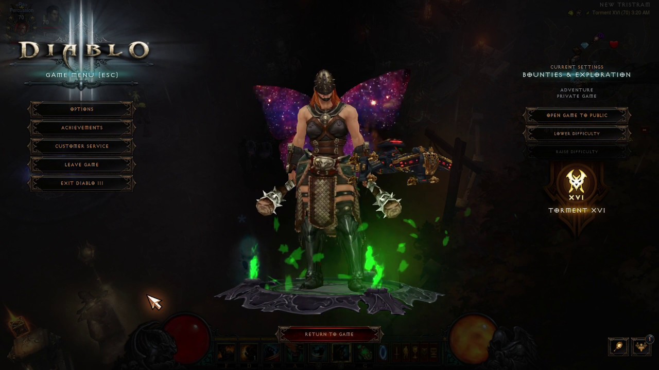 Diablo 3, Season 20, 3:07am: Barbarian, Wrath of the Wastes; paragon ...