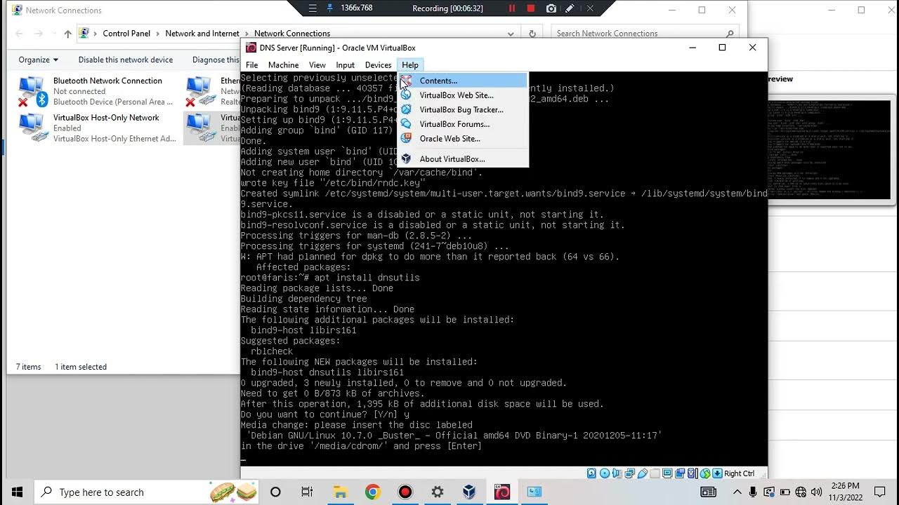 Tutorial Konfigurasi DNS Server pada debian 10 menggunakan VirtualBox - YouTube