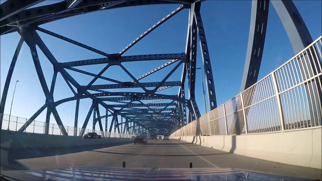 Crossing The Braga Bridge Fall River Massachusetts - YouTube