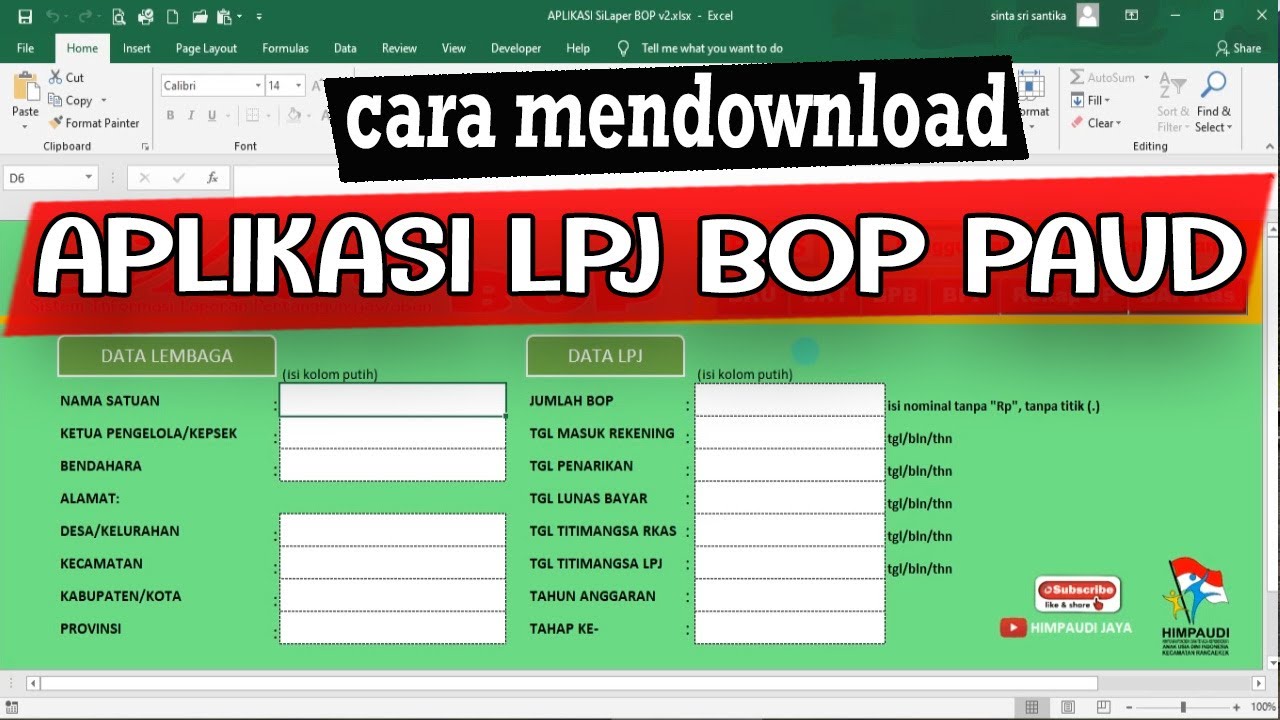 Cara Download Aplikasi LPJ BOP PAUD - SiLaper BOP - YouTube