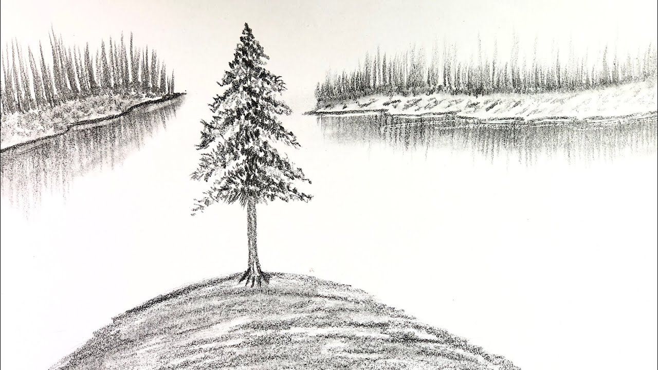 How to draw an angles tree with easy ways / Drawing for beginners ...