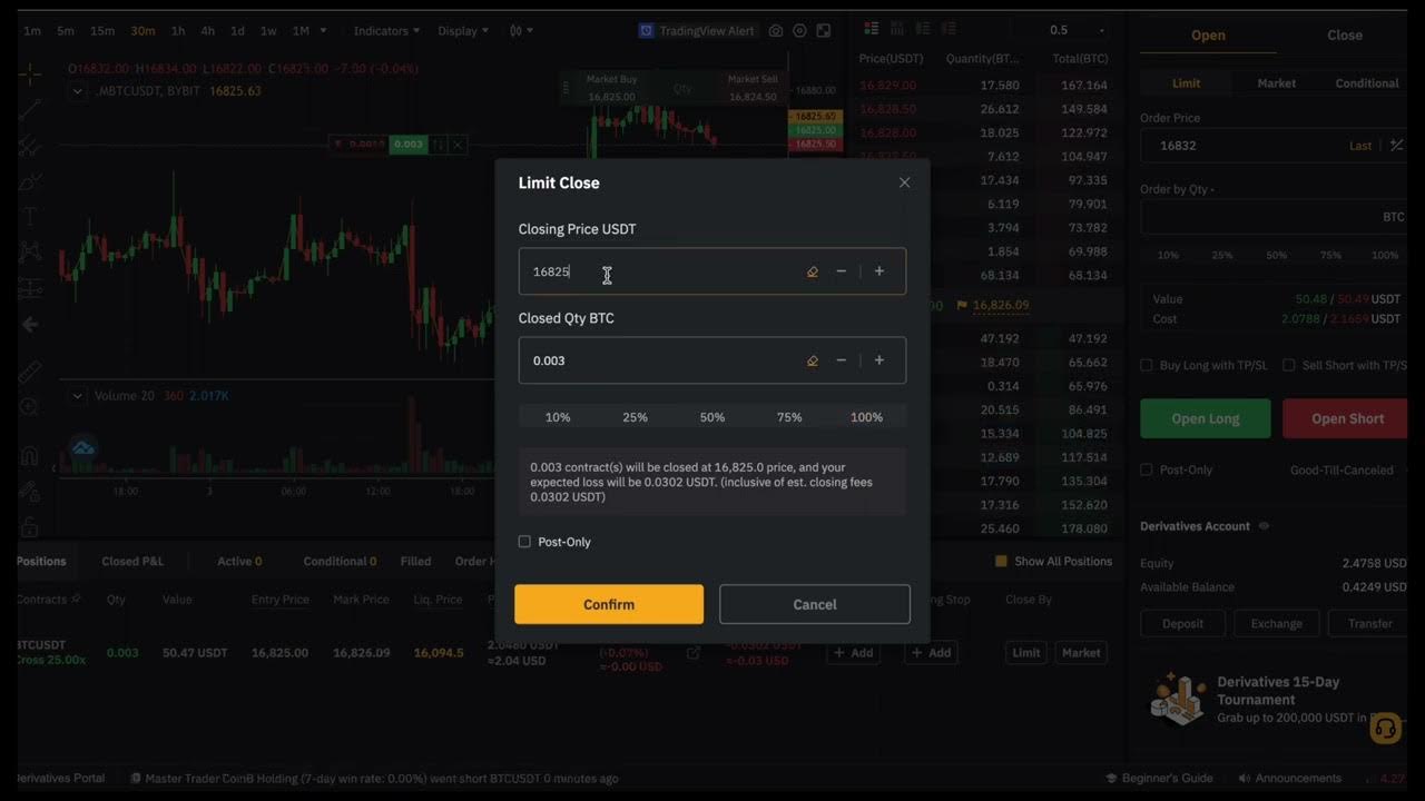 Take Profit Bybit manual - YouTube