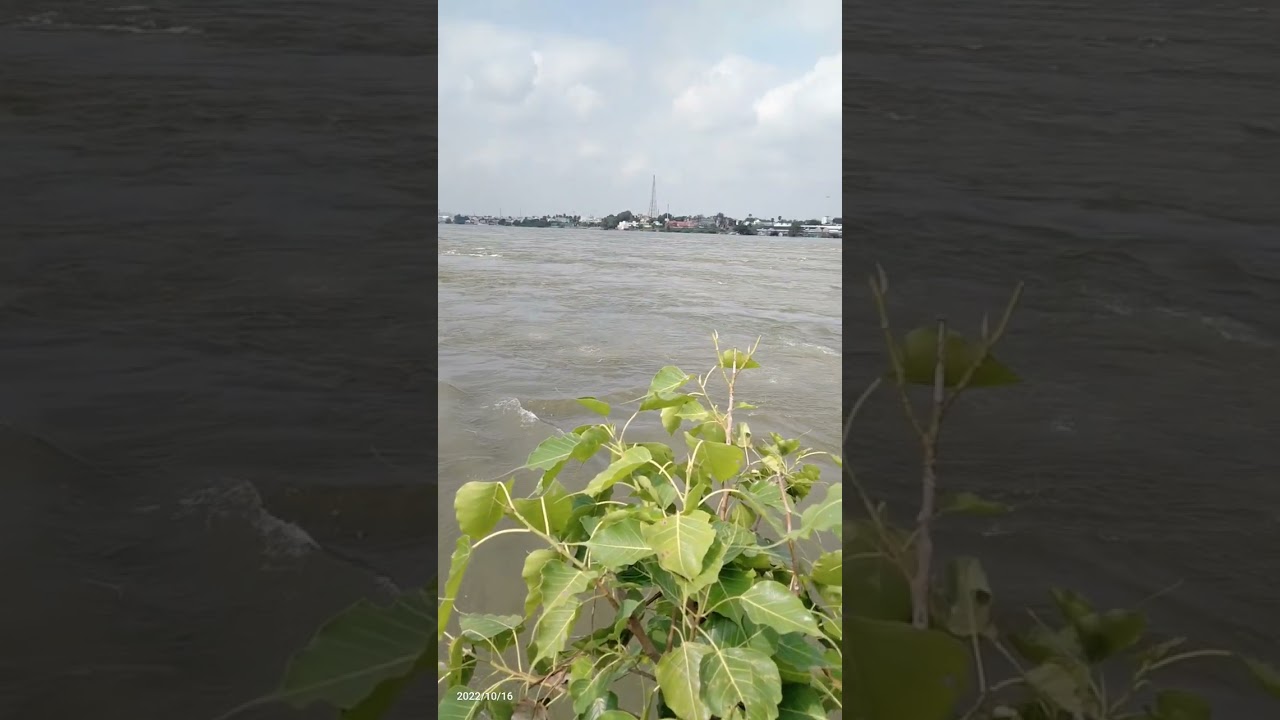 Kaveri river @ komarapalayam to Bhavani bridge - YouTube
