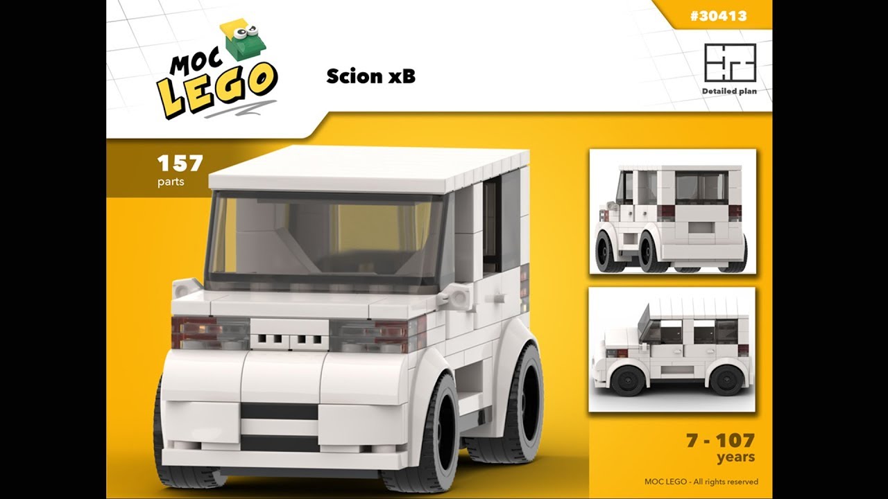 Stop motion: MOC LEGO #30413: Scion xB - YouTube