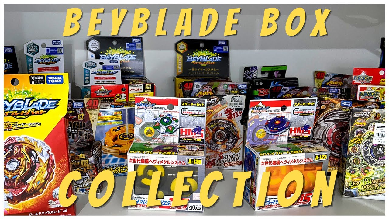 MY ENTIRE BEYBLADE BOX COLLECTION - YouTube