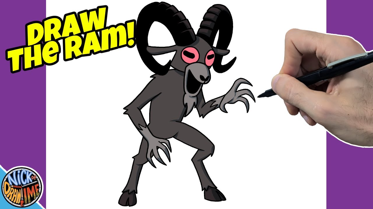 How to Draw THE RAM - 99 Nights in the Forest (Roblox) (CDT) - YouTube