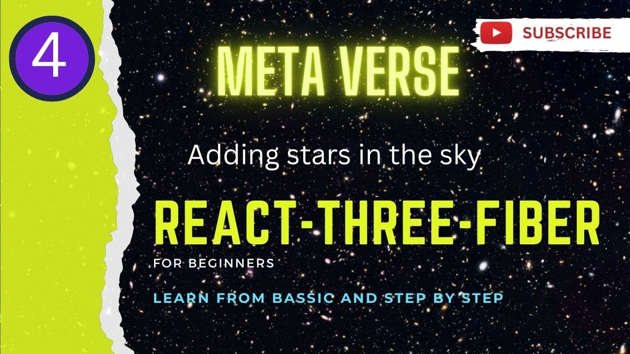 How to add stars in the sky using react three fiber for begginers - YouTube