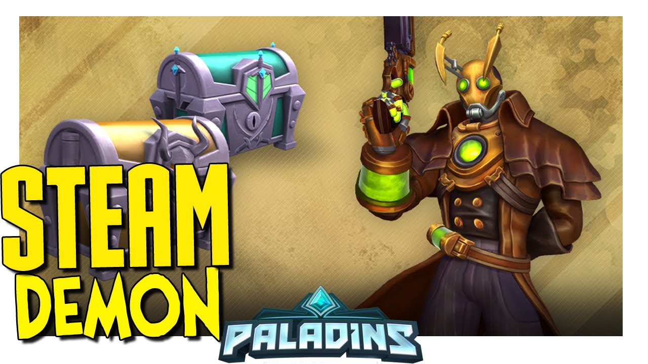 🎮Paladins How To Get Steam Demon Androxus Skin by Spending $50 ...