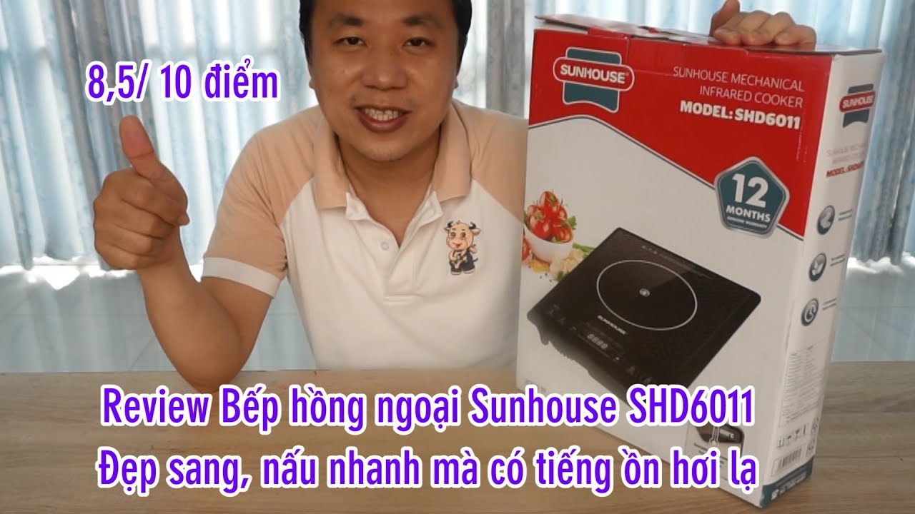 Review Bếp hồng ngoại Sunhouse shd6011 tốt không - YouTube
