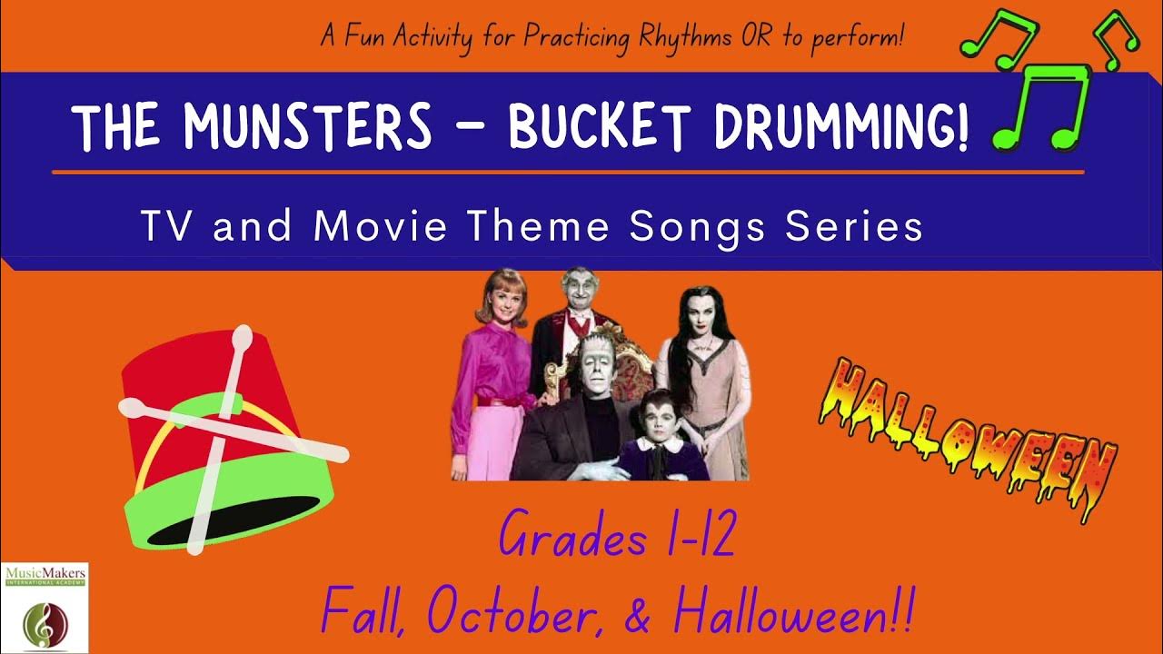 Bucket Drumming to the Munsters Theme Song! - YouTube