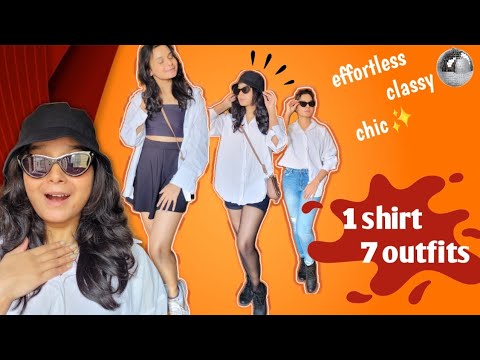 SASSY ways to style OVERSIZED shirt|*TRENDY* styles🤩| NEVER MISS ...