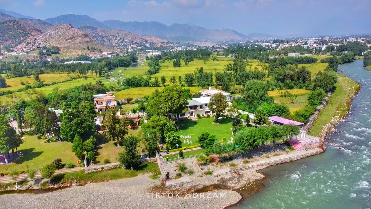 Fishing Hut Chakdara 4k drone view |Dir tourism DOPA |Chakdara fort ...