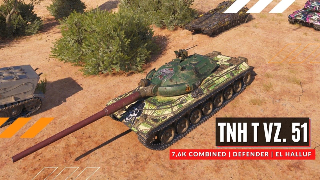 TNH T Vz. 51 | 7,6K Combined DMG | El Halluf | Czech Heavy Tank | World ...