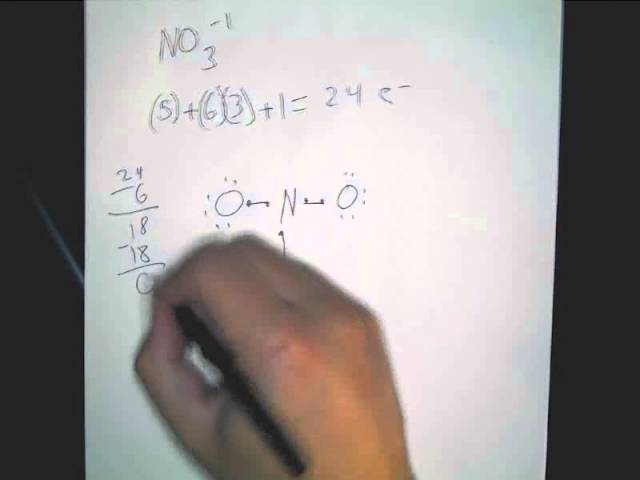 Lewis Structure On Nitrate Ion No3 Youtube