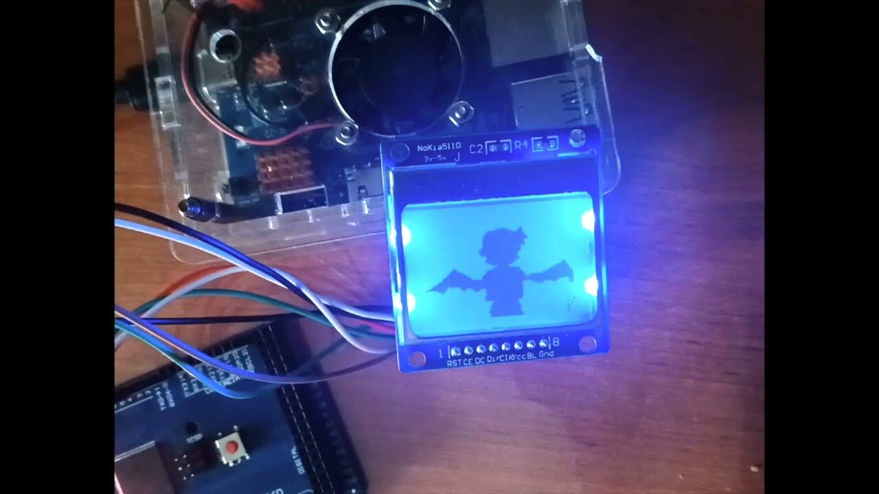Touhou Project - Bad Apple - Arduino Mega & Nokia 5110 - YouTube