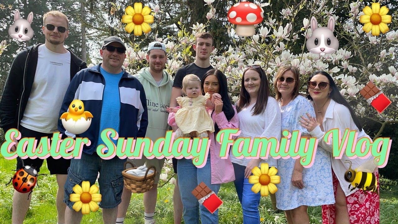 Easter Sunday Family Vlog - come on our cute picnic 🧺 🍓🐣🐰🍫 - YouTube