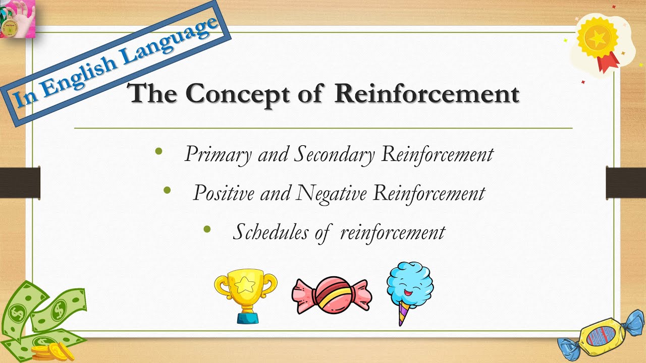 Reinforcement: Primary & Secondary Reinforcer in English by Dear ...