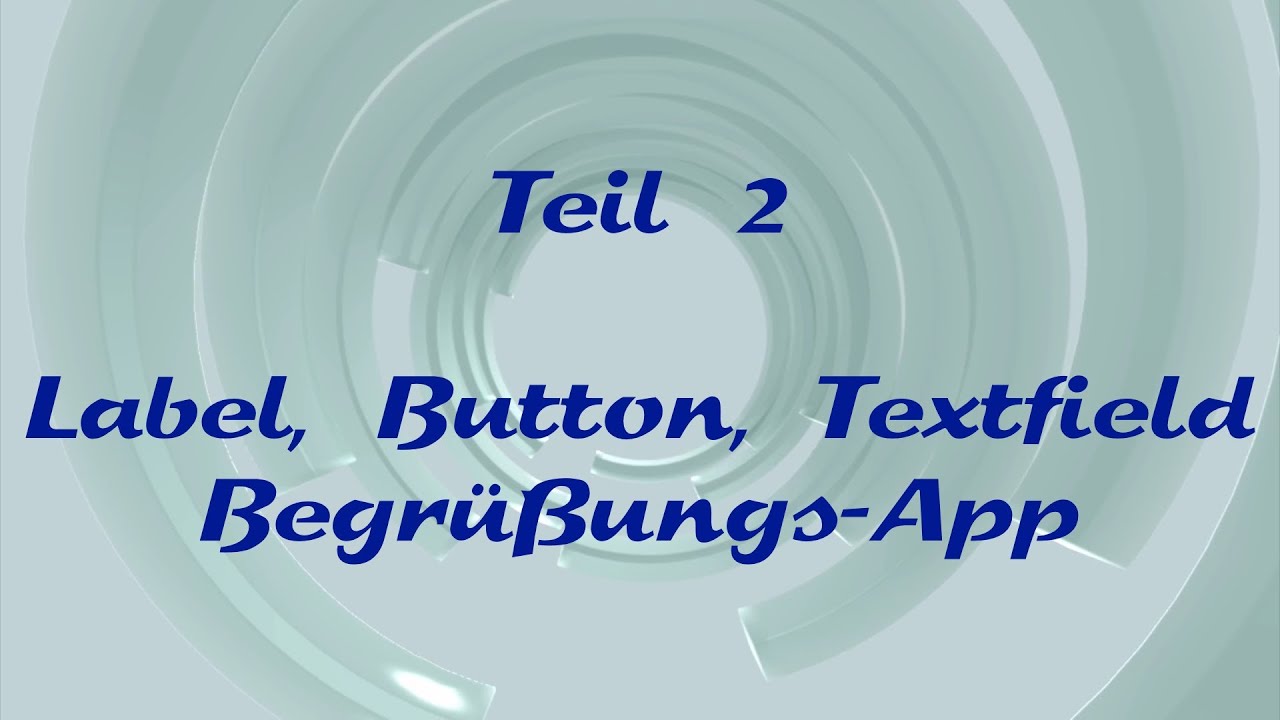 iOS-Programmierung für Einsteiger - 2 - Labels, Textfields, Buttons (Xcode, iPhone, iPad) - YouTube