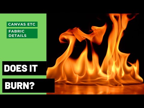 Fabric Burn Test NFPA 701 Flame Retardant - www.canvasetc.com - YouTube