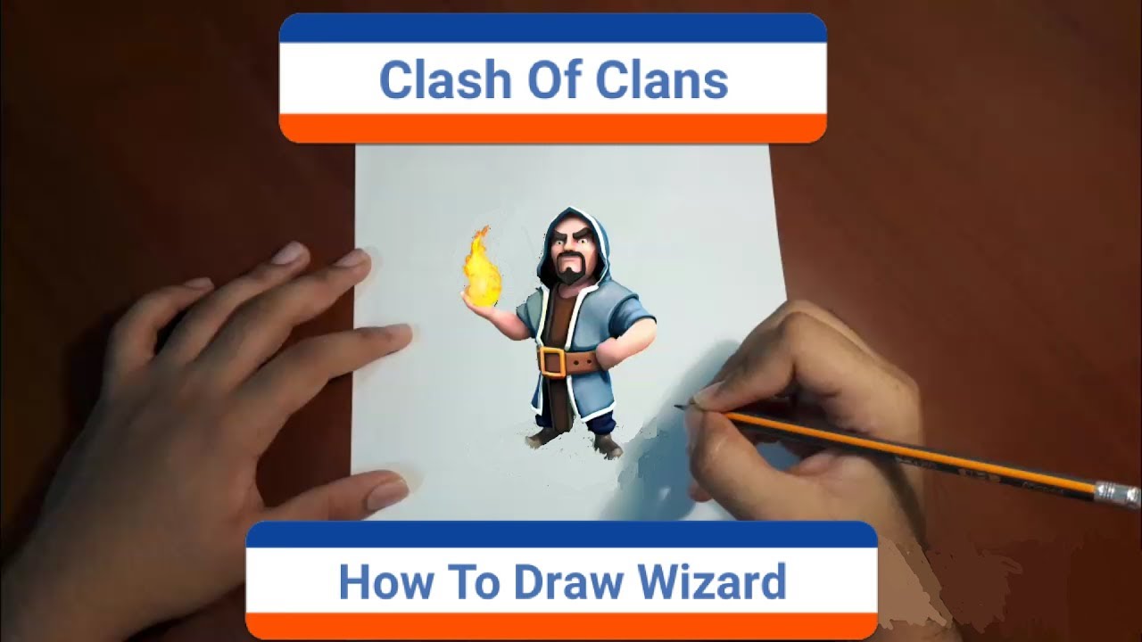How to Draw Wizard | Clash of Clans - YouTube