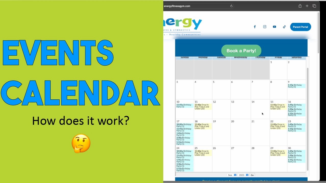 Events Calendar | How does it work? - YouTube
