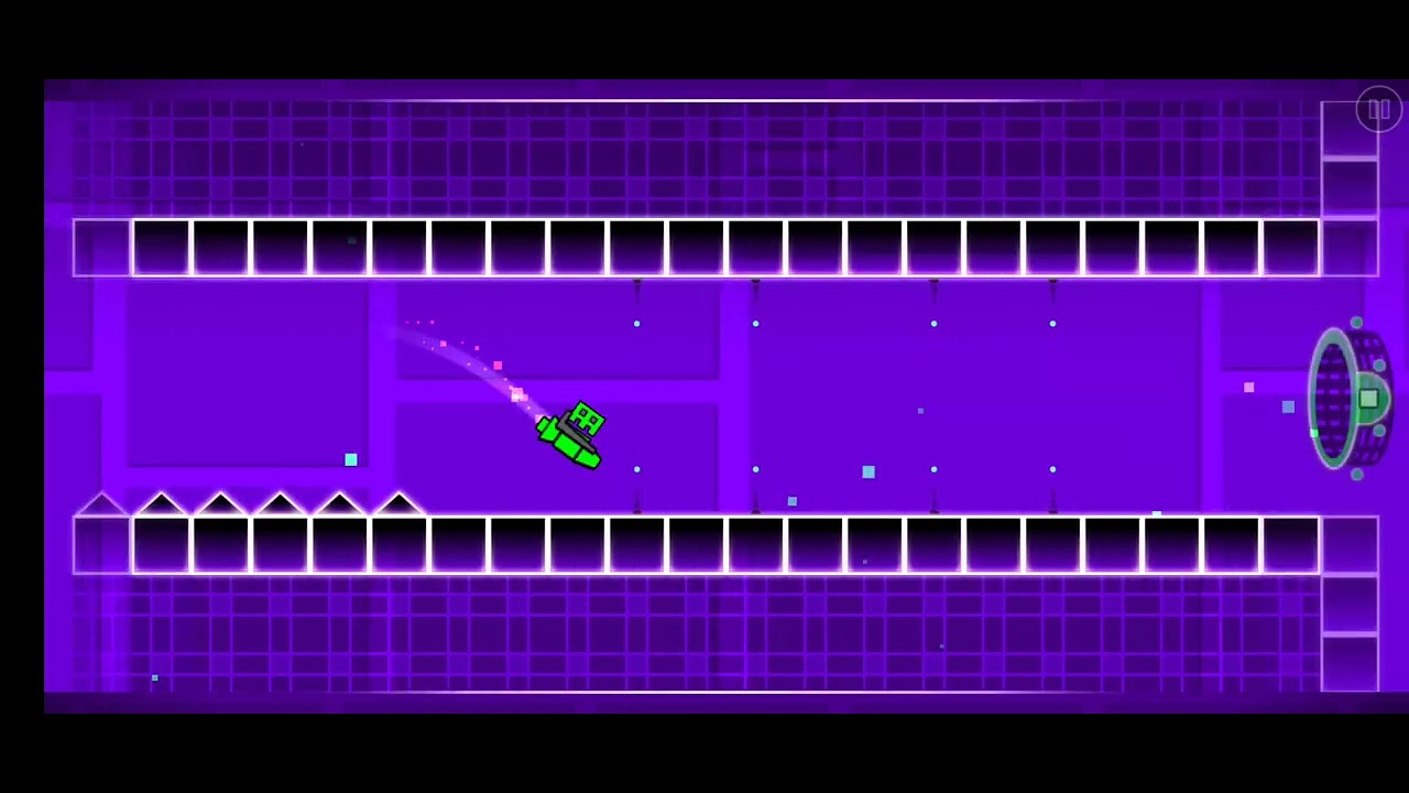 geometry dash back on track full level - YouTube