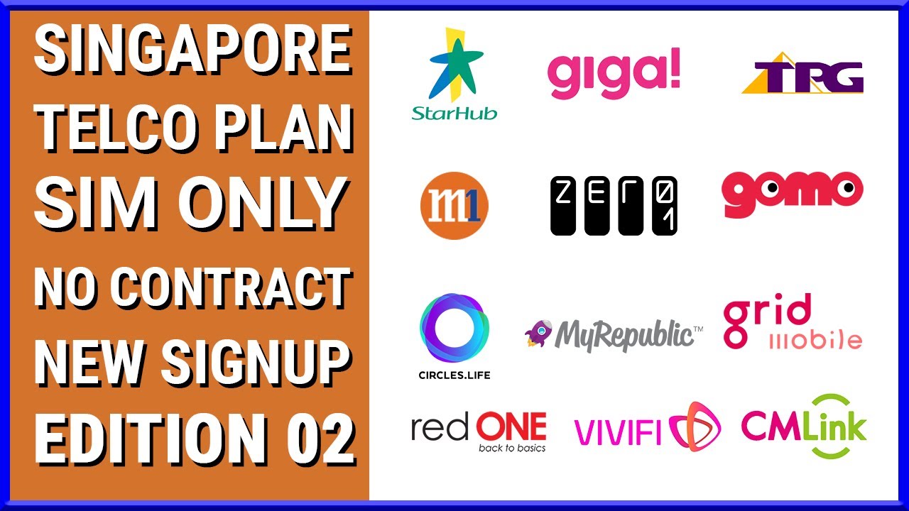 Singapore Telco Plan [ SIM Only with No Contract and for New Signup ...