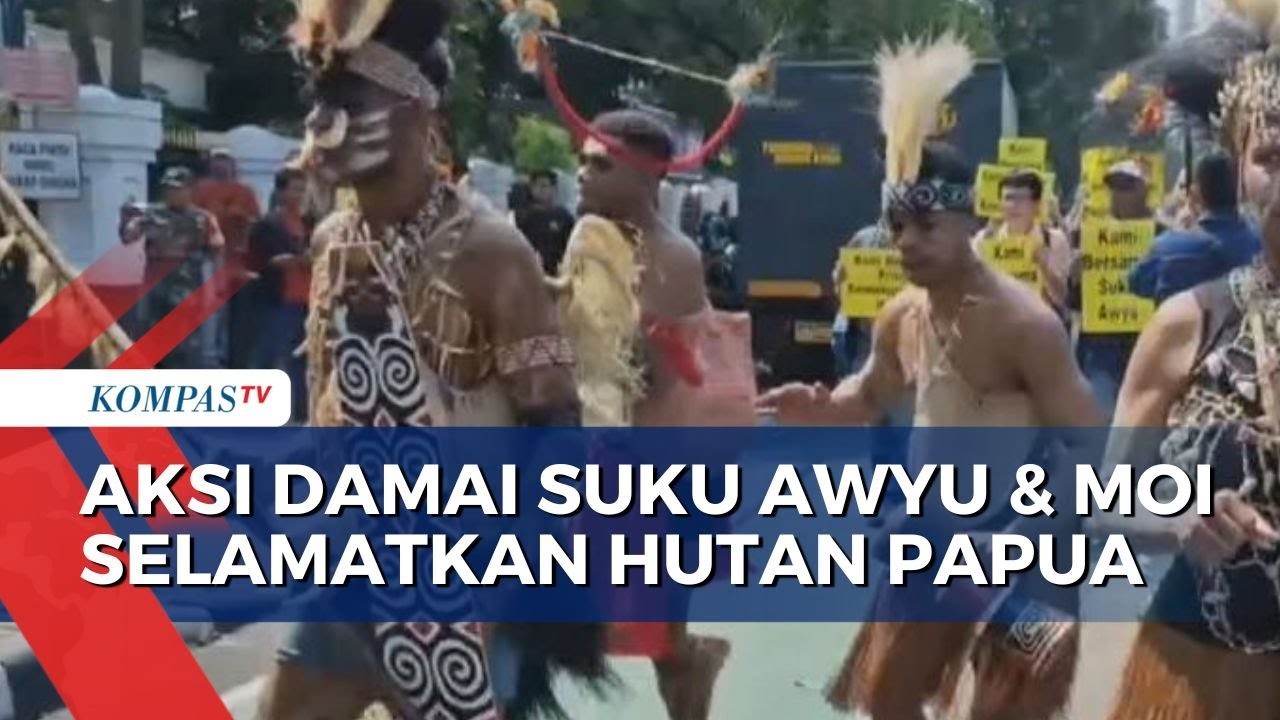 Selamatkan Hutan Papua, Suku Awyu dan Moi Gelar Aksi Damai di Depan MA ...