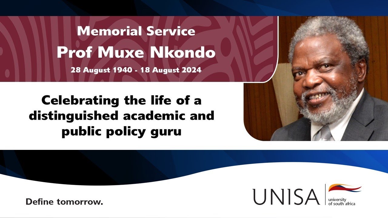Memorial Service | Prof Muxe Nkondo - YouTube