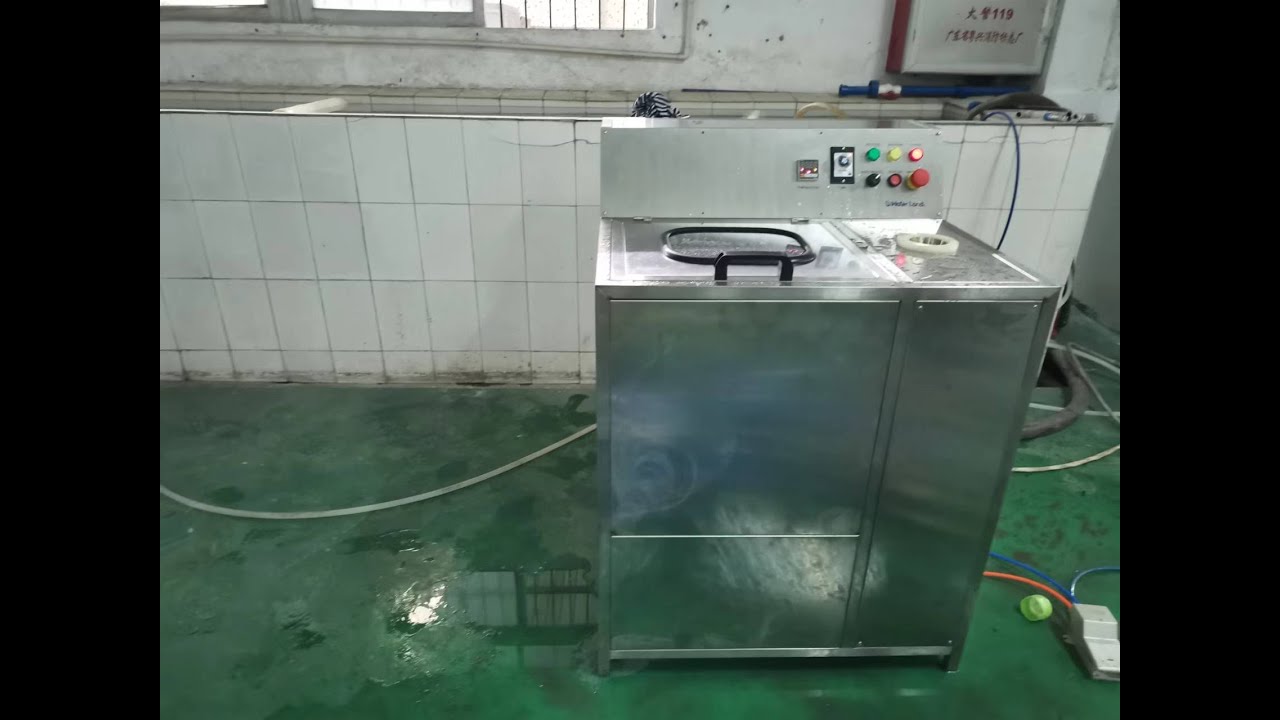 5 gallon brush washing machine with cap remover - YouTube
