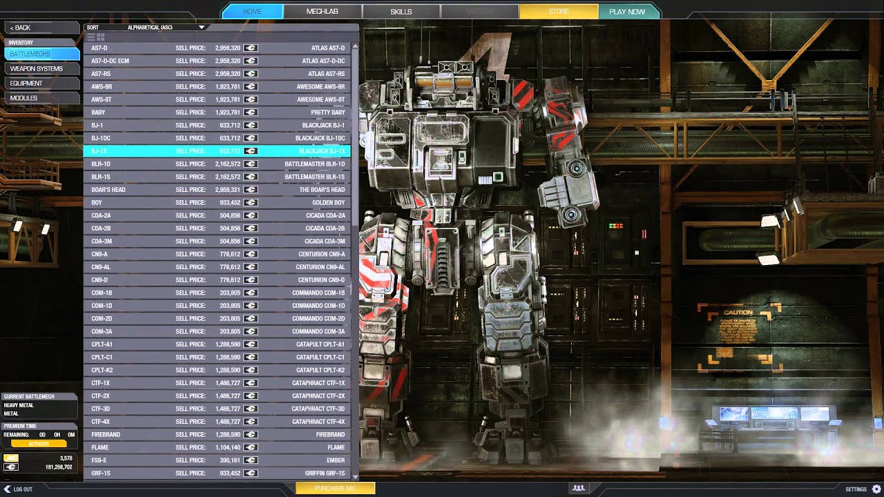 MWO UI 2.0 How to find you modules in your mechs - YouTube