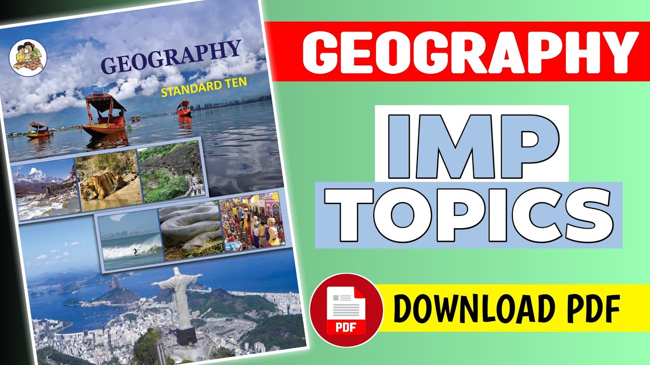 10th Geography IMP Topics PDF Download 🤩 Geography IMP Topics For Board Exam 2024 🔥 - YouTube