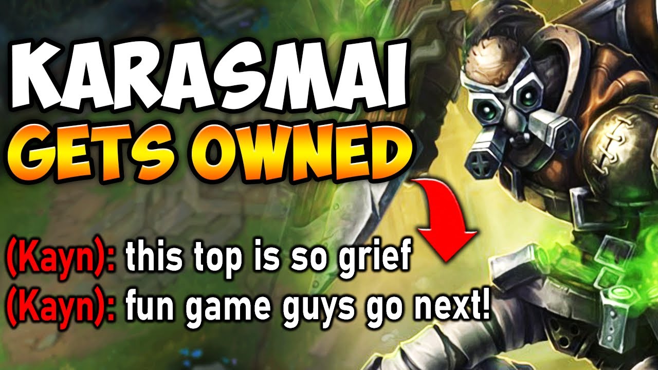 I MADE KARASMAI CRY AFTER STOMPING HIS TEAM (MASSIVE TOP GAP) - League ...
