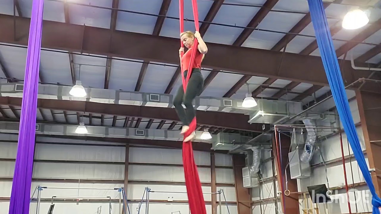 Marionette Sequence on Aerial Silks - YouTube