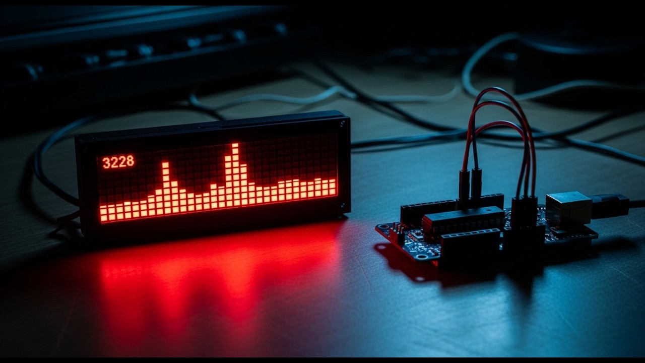 Arduino Audio Spectrum on LED Dot Matrix 4 In 1 Display | DIY Project ...