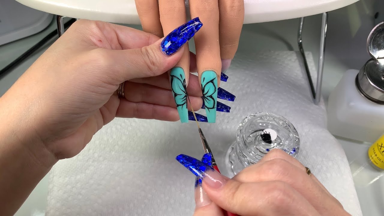 How To Freehand Butterfly Nails YouTube how-to-freehand-butterfly-nails-youtube