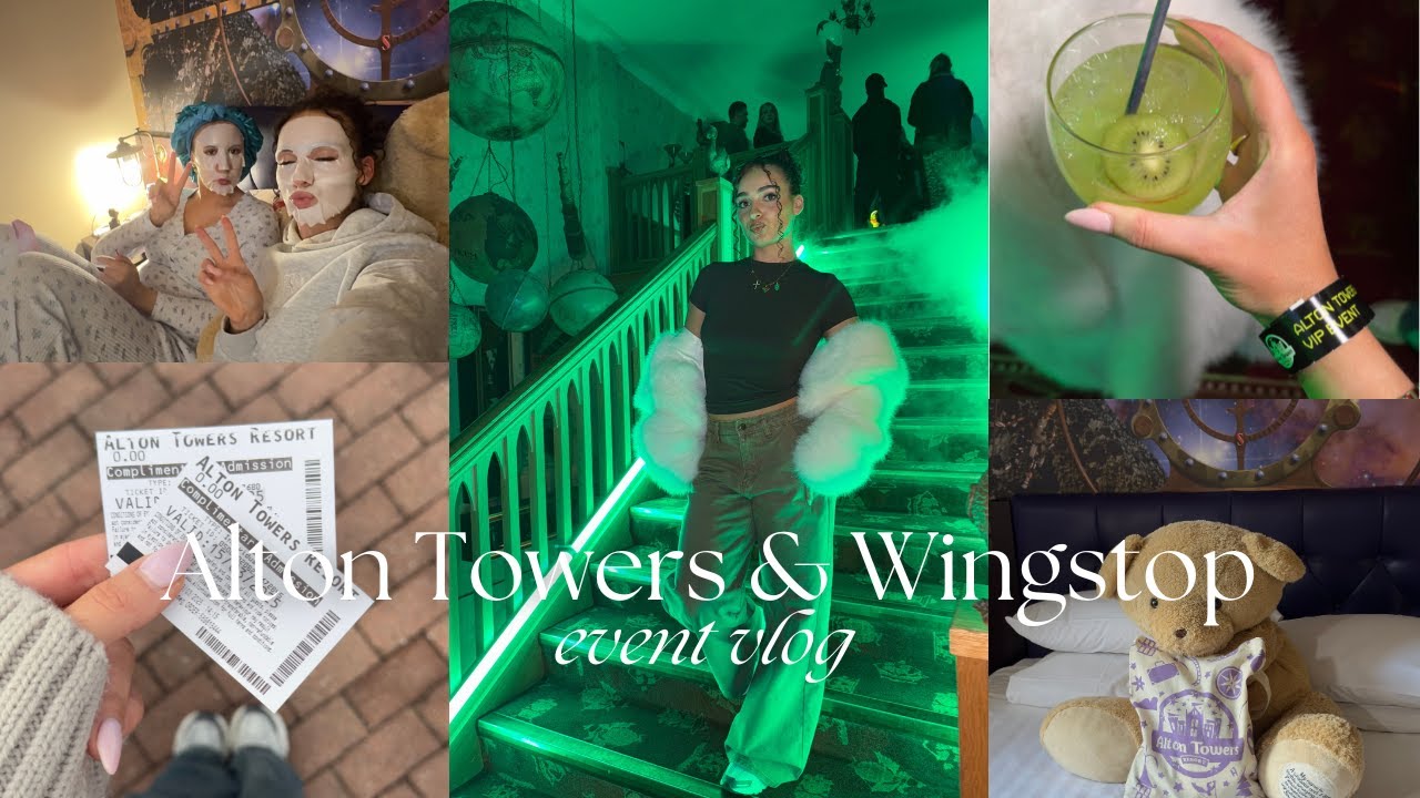 Weekend Vlog | Alton towers & Wingstop events🎢🤍 - YouTube