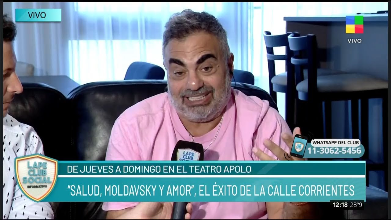 🎭 ROBERTO MOLDAVSKY habla sobre el ÉXITO en CALLE CORRIENTES, el humor ...