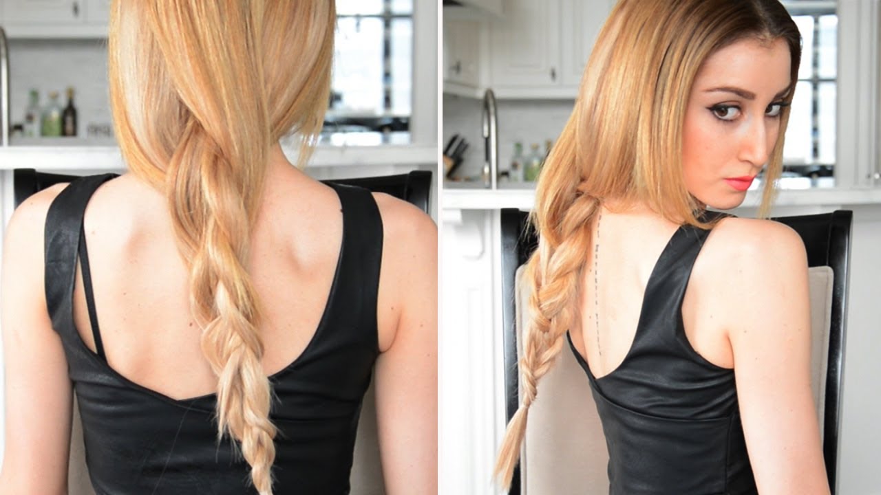 Easy 2-Strand Ponytail Braid | Fancy Hair Tutorial - YouTube
