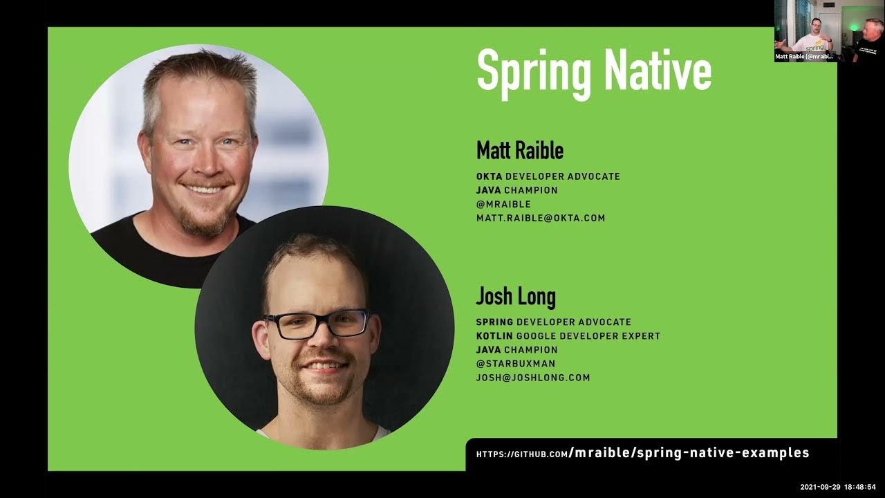 Josh Long & Matt Raible on Native Java with Spring Boot and JHipster - YouTube
