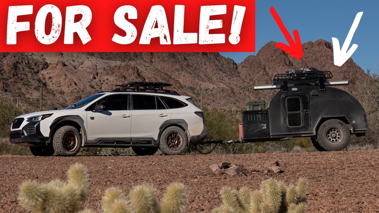 Teardrop Camper For Sale! HYK Outdoors Trail Runner Walk Around - YouTube