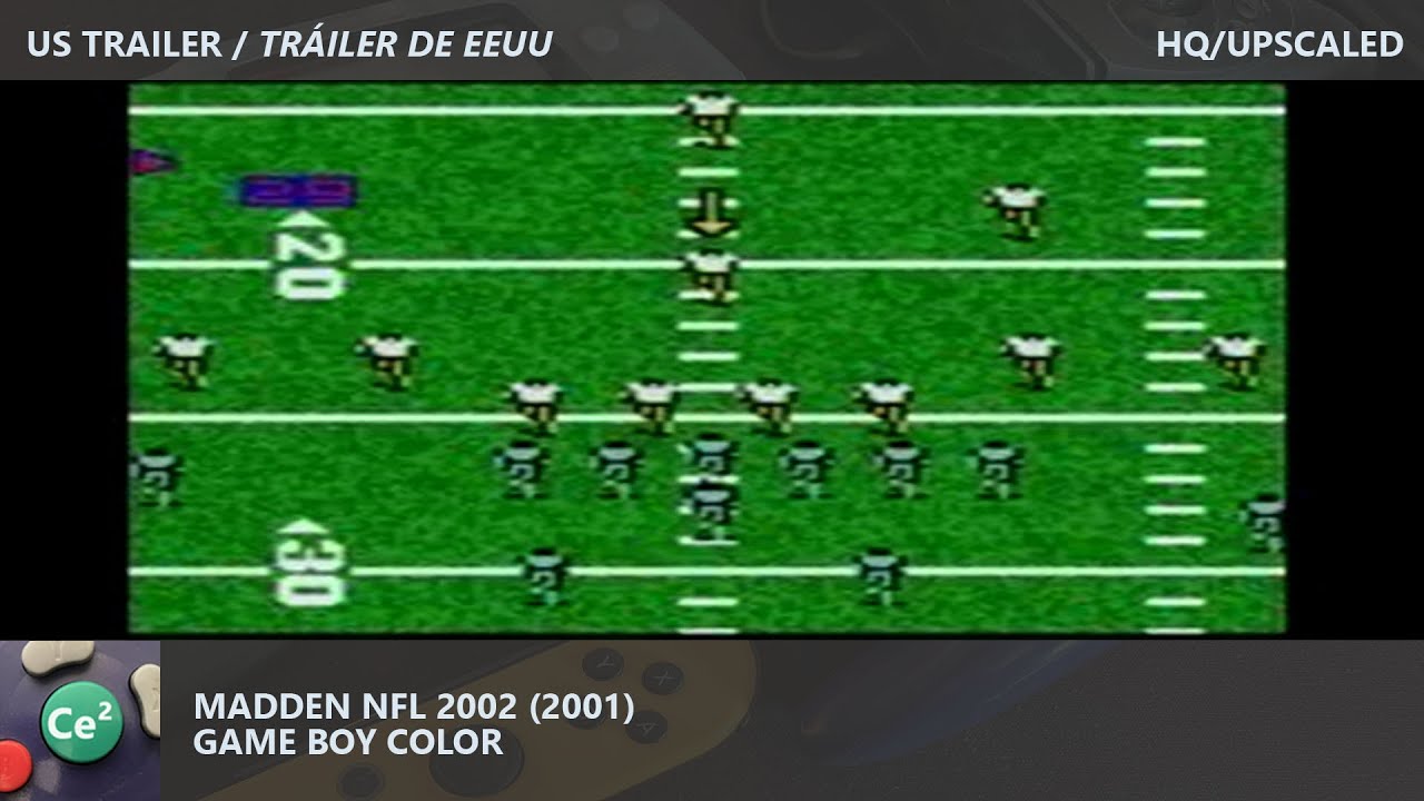 Madden NFL 2002 | GBC | 2001 | Video Game US Trailer | HQ/Upscaled ...