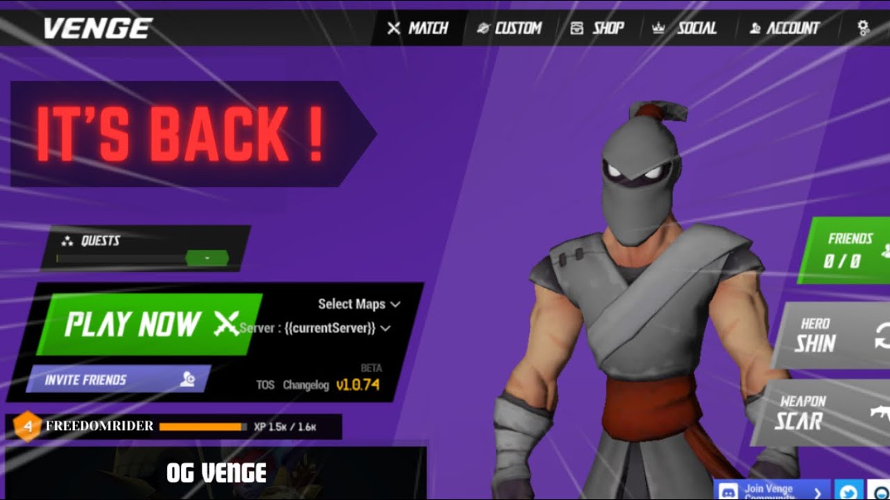 how to play on the old venge.io update ! [venge] - YouTube