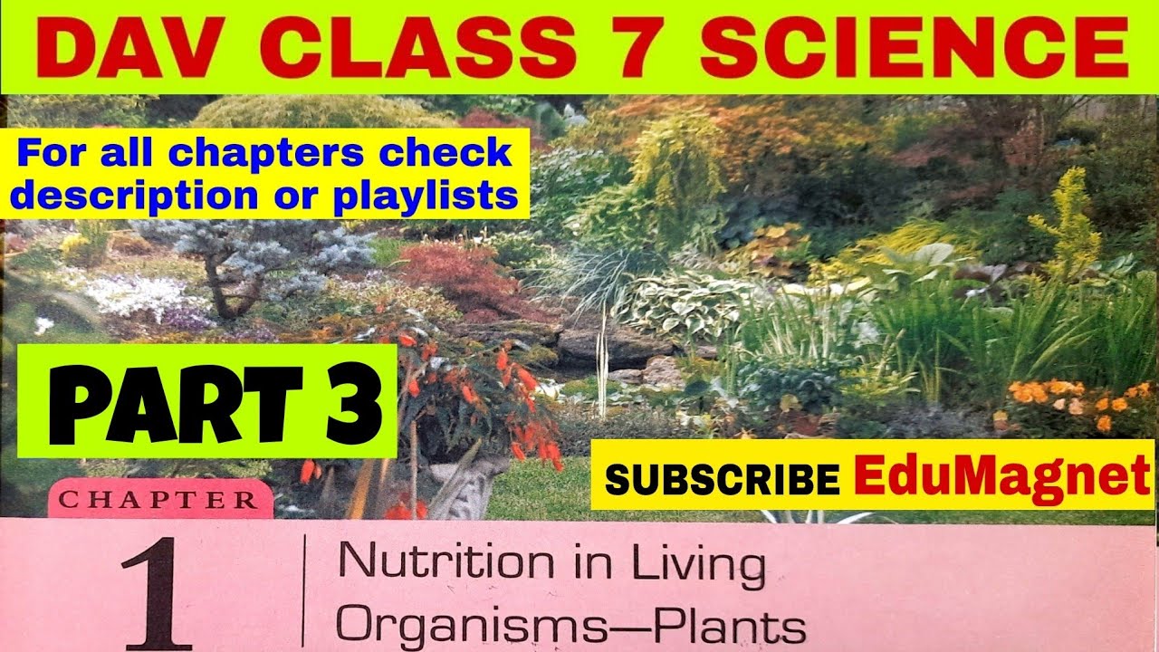 DAV CLASS 7 SCIENCE CHAPTER 1 NUTRITION IN LIVING ORGANISMS PLANTS dav-class-7-science-chapter-1-nutrition-in-living-organisms-plants