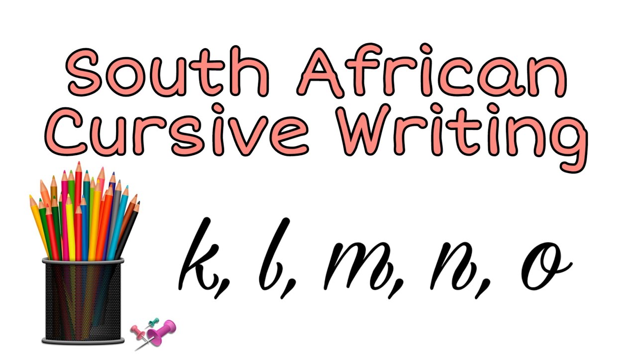 Cursive Writing, Part #3 - (k, l, m, n, o) - SA Schools - YouTube