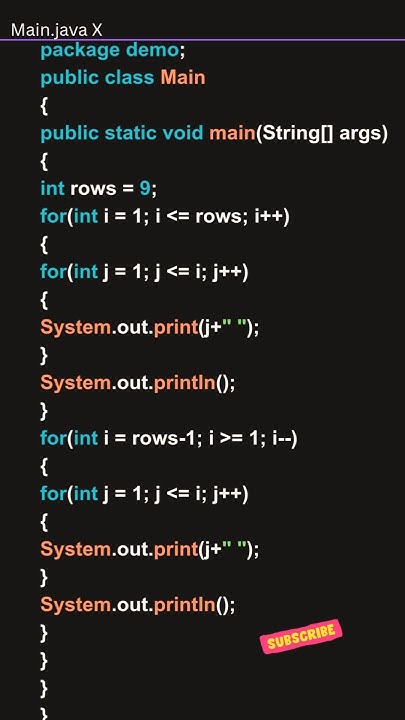 Java numbers pattern program🔥💯😍 #shorts #shortsviral - YouTube