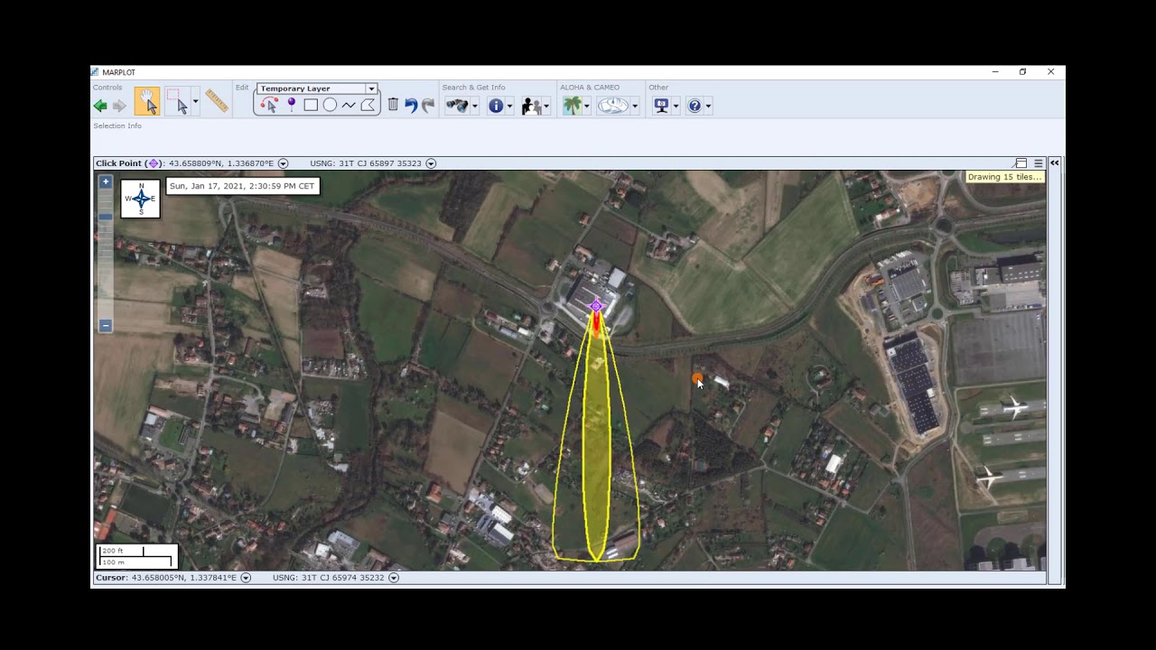Tutoriel ALOHA : exportation dans MARPLOT et Google Earth (ALOHA ...
