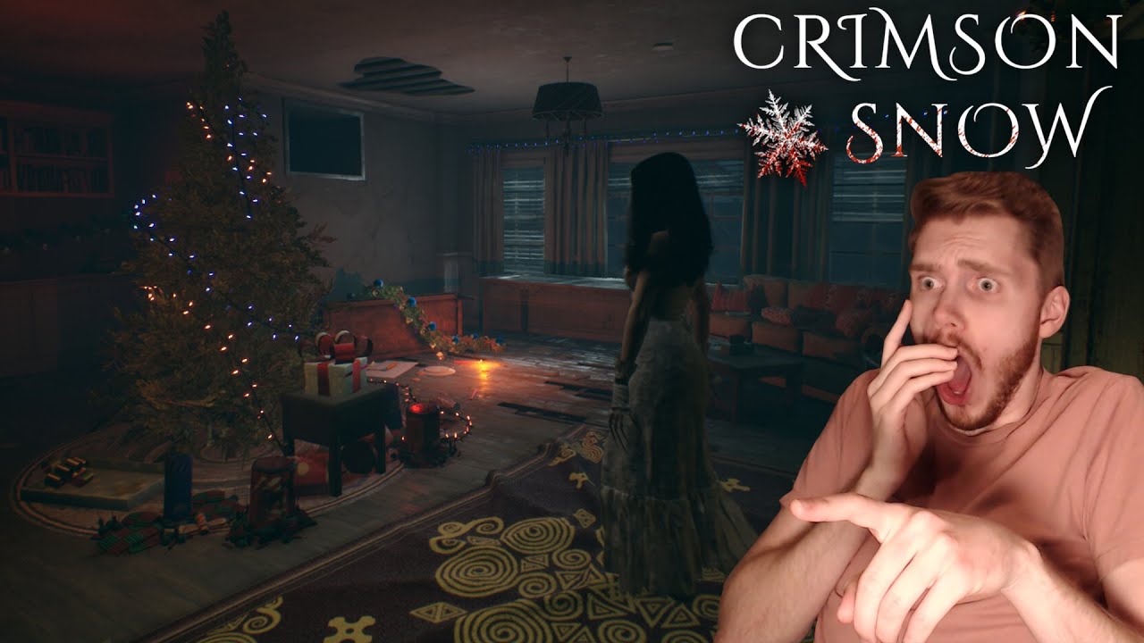 NEW CHRISTMAS HORROR GAME 😱 (Crimson Snow Full Playthrough) - YouTube