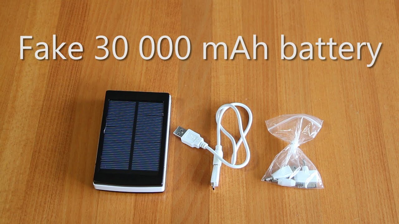 Disassembly Fake DX Solar 30 000 mAh Power Bank - YouTube